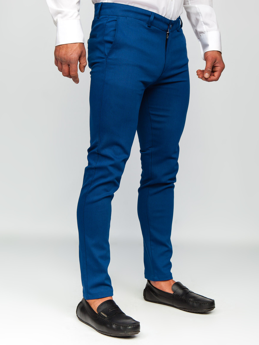 Pantaloni chinos indigo Bolf 5000-3 - Bolf.ro